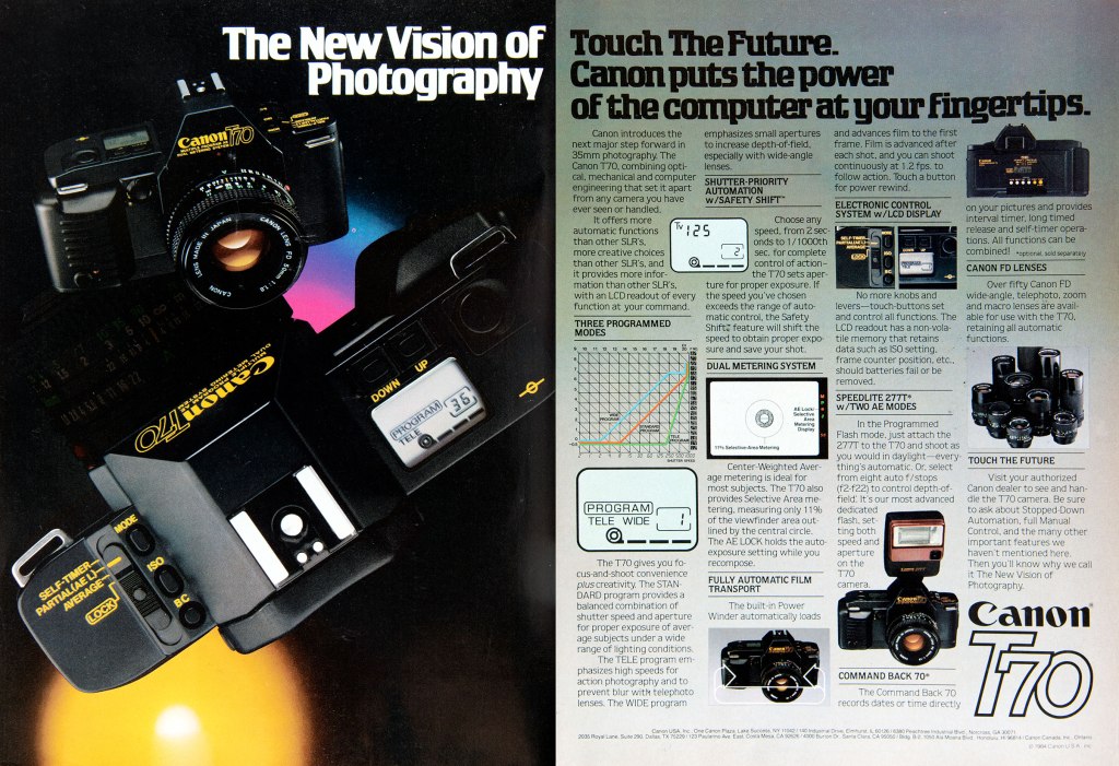 Vintage Photo Ads: Canon 1980s – Vintage Camera Digest
