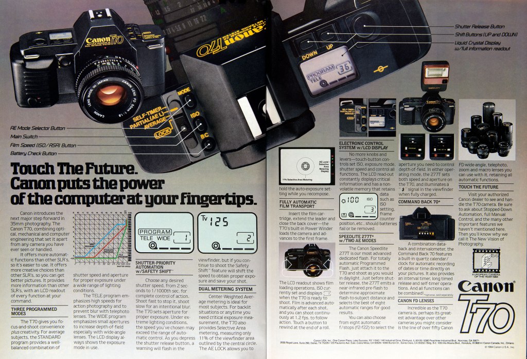 Vintage Photo Ads: Canon 1980s – Vintage Camera Digest
