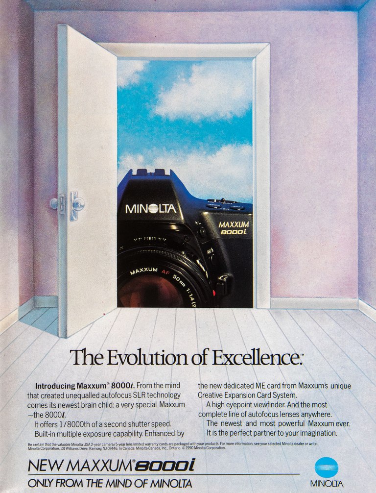 Vintage Photo Ads: Minolta 1980s-90s – Vintage Camera Digest