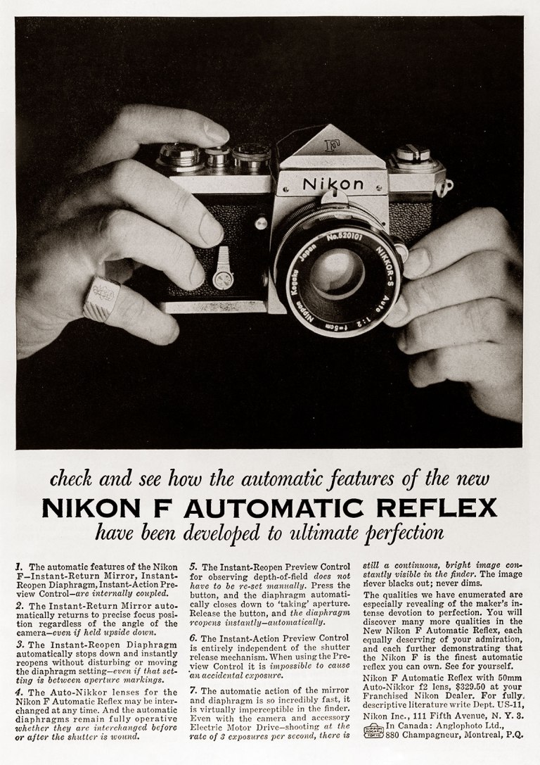 Vintage Photo Ads: Nikon 1950s-60s – Vintage Camera Digest