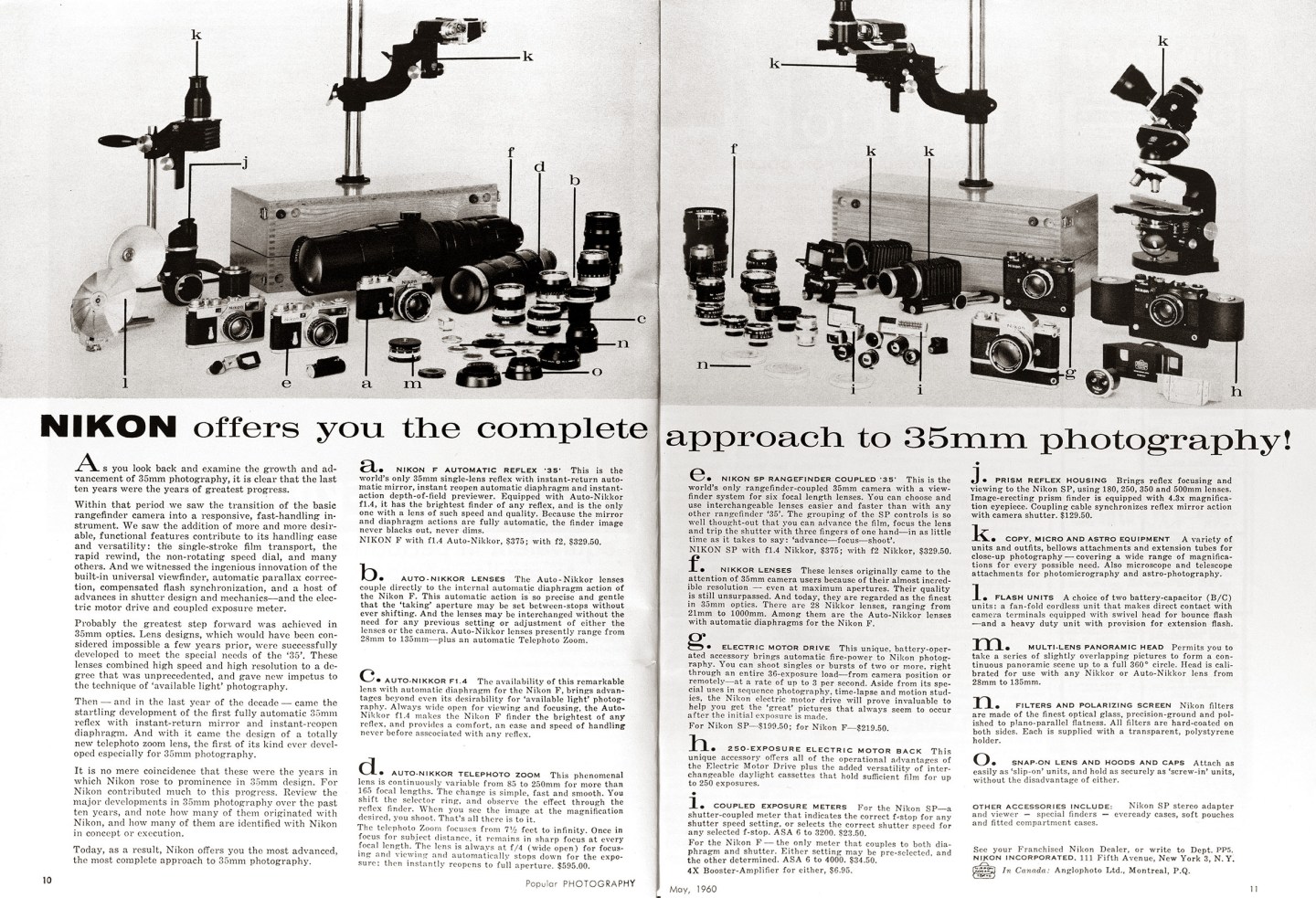 Vintage Photo Ads: Nikon 1950s-60s – Vintage Camera Digest
